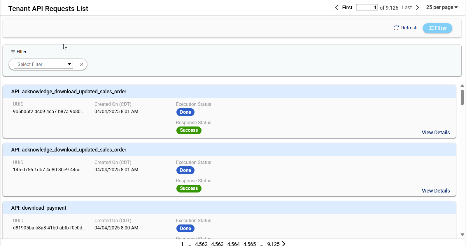 Tenant API Request – Help Center