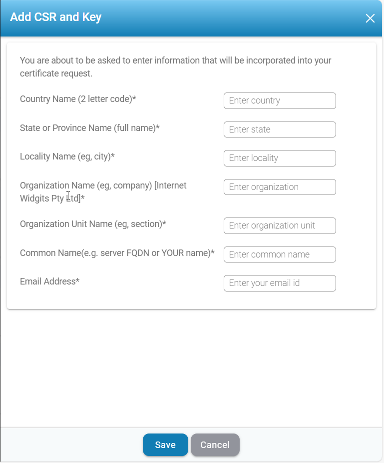 CSR & Key – Help Center